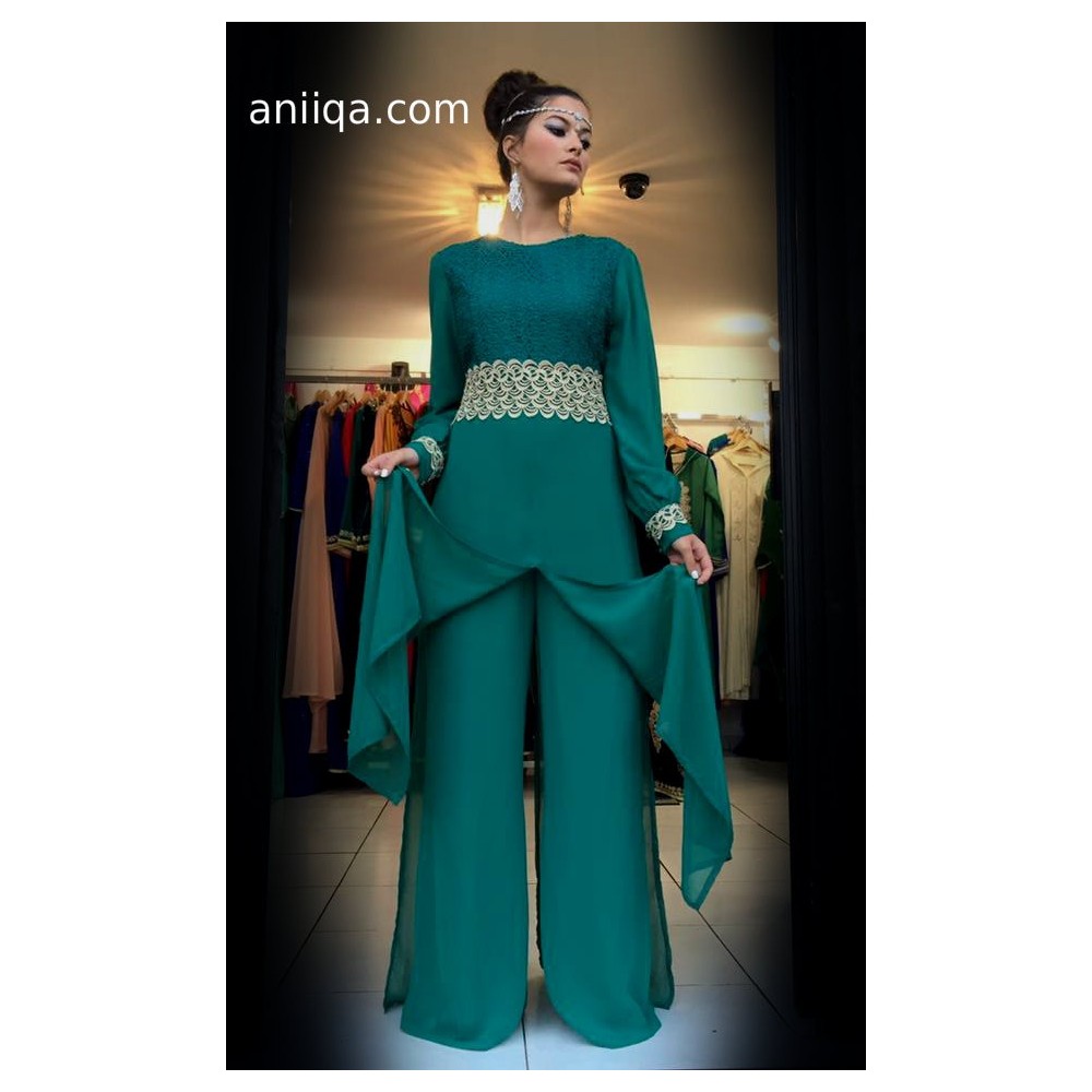 Robe de soirée verte Anissa
