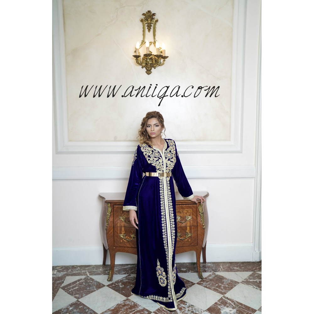 caftan moderne simple , robe marocaine simple en ligne