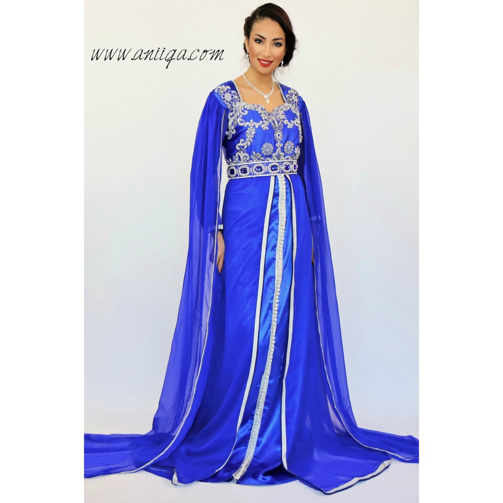 caftan simple 2018 /2019 , caftan moderne simple , robe marocaine 2018