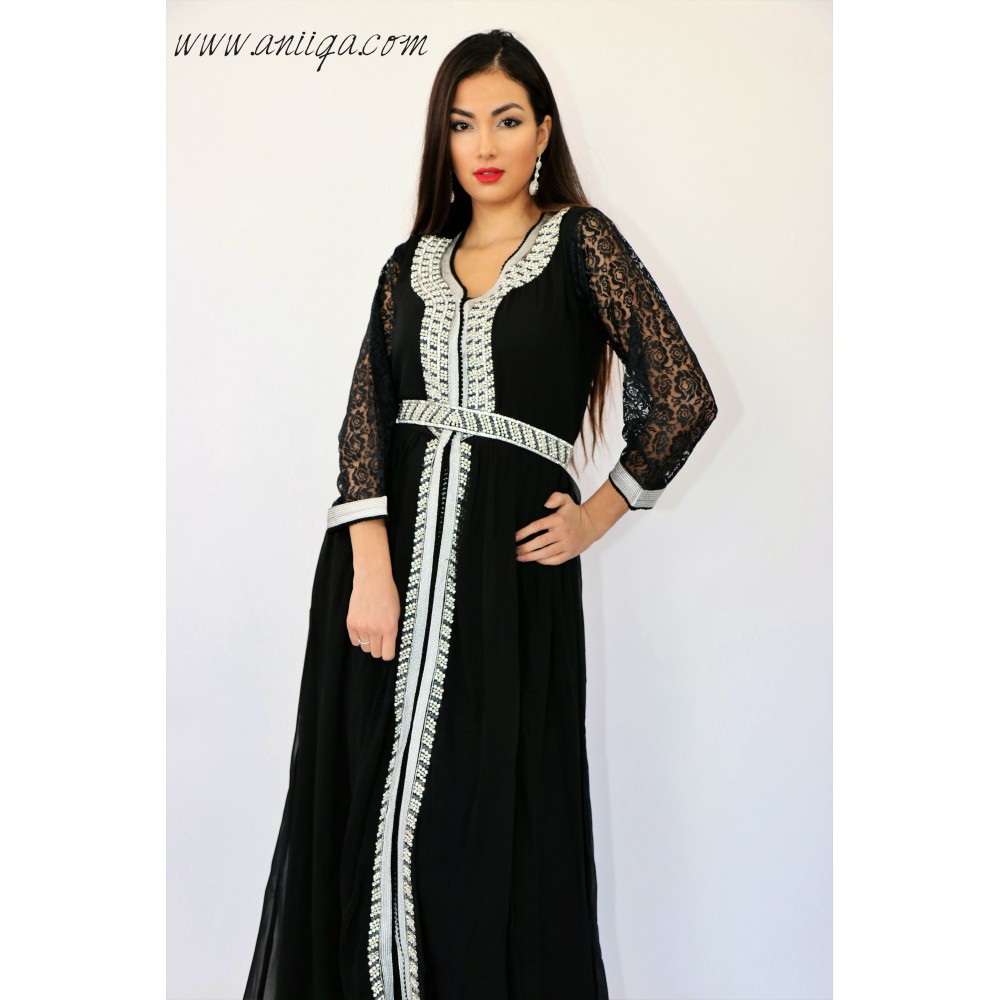 caftan robe simple , caftan en ligne pas cher , caftan marocain simple