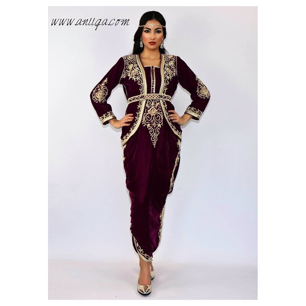 karakou moderne prune et doré