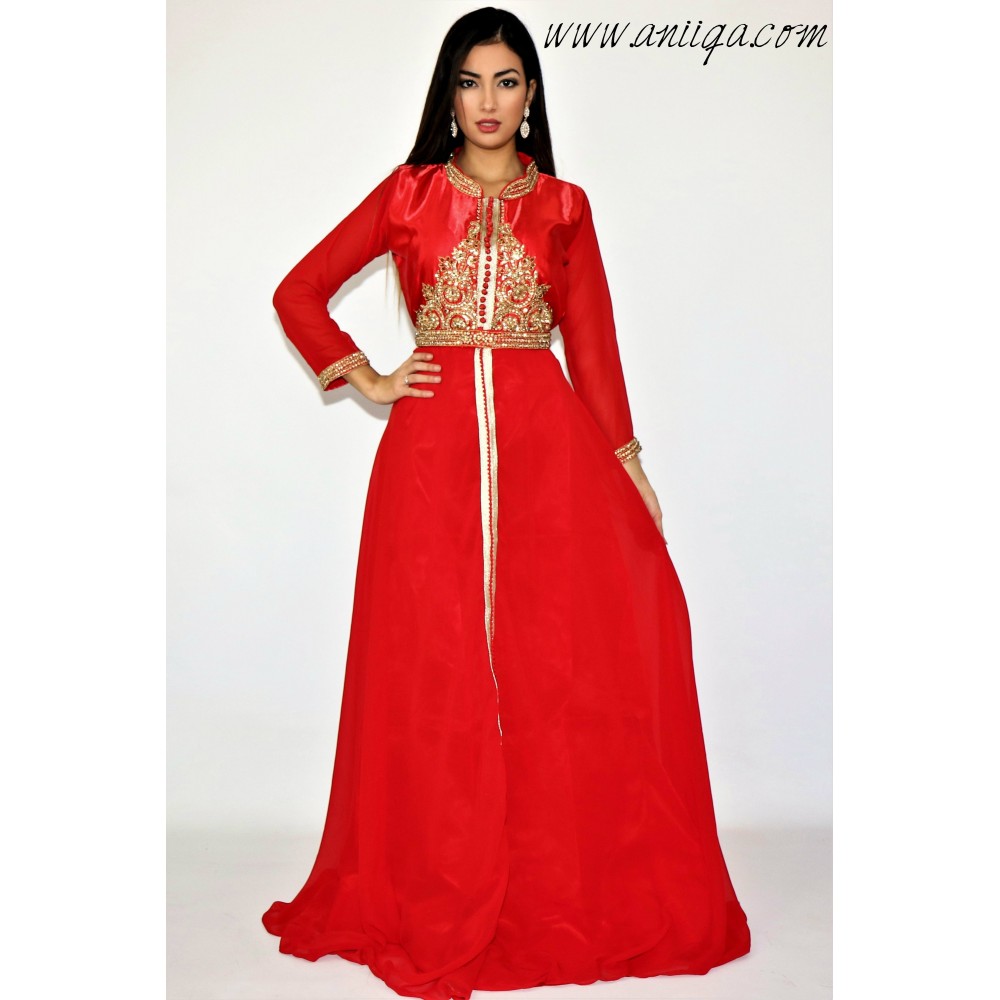 robe marocaine moderne, robe caftan simple, caftan moderne simple