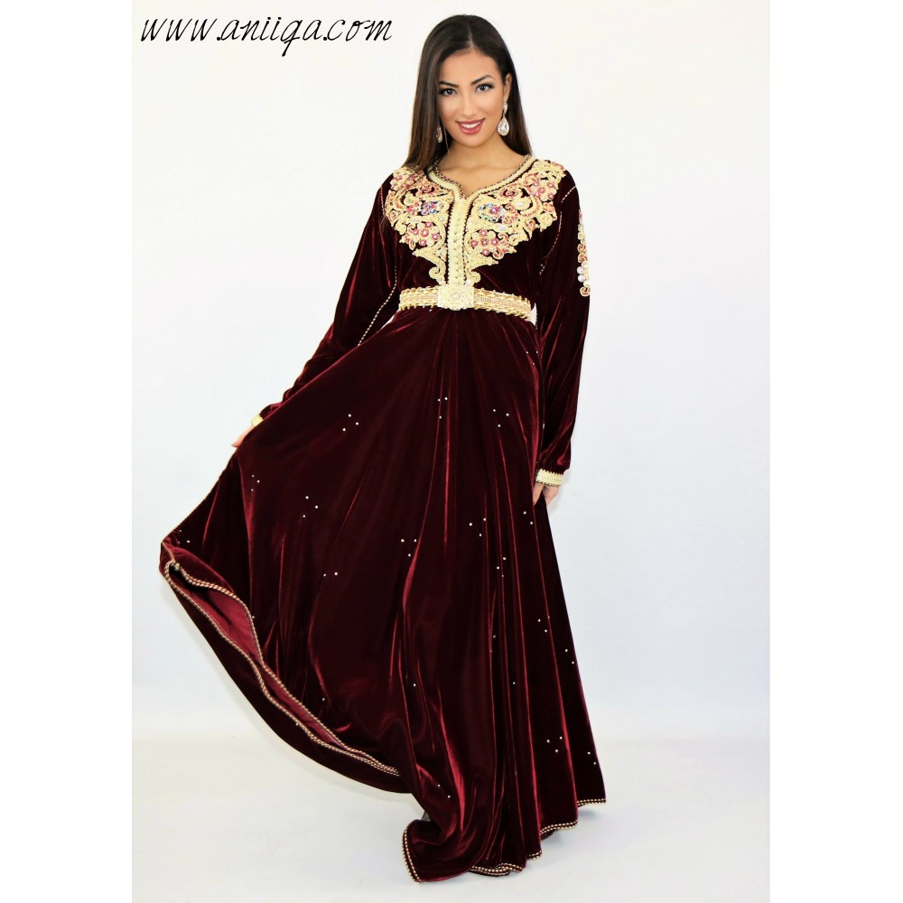 caftan marocain moderne, vente caftan pas cher en ligne, caftan chic
