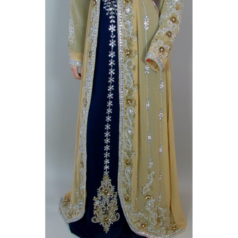 Caftan Dubai, robe orientale, robe arabe , robe de soirée orientale